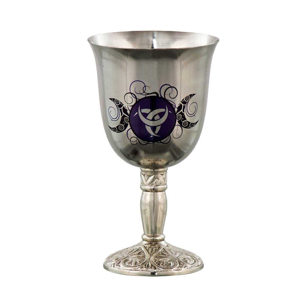 Triple Moon Stainless Steel Chalice | Metaphysical Works