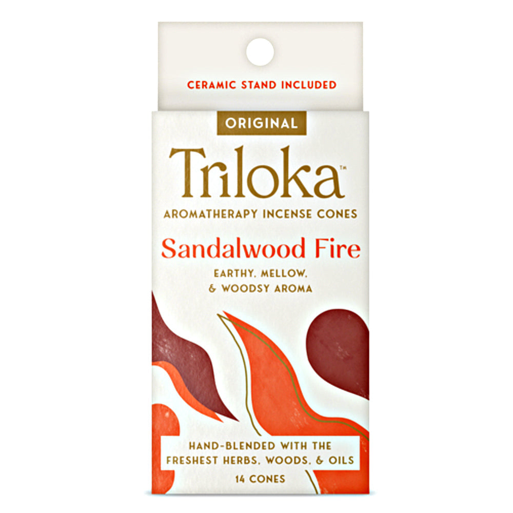 Triloka Sandalwood Fire Incense Cones | Metaphysical Works