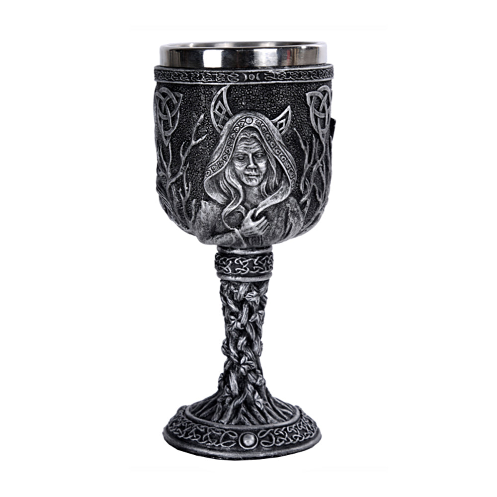 Triple Moon Goddess Chalice | Metaphysical Works